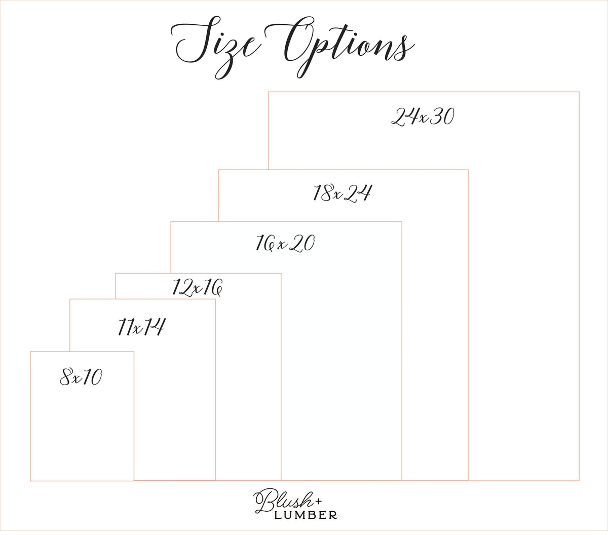 Monogram Wedding Welcome Sign with – Blush and Lumber