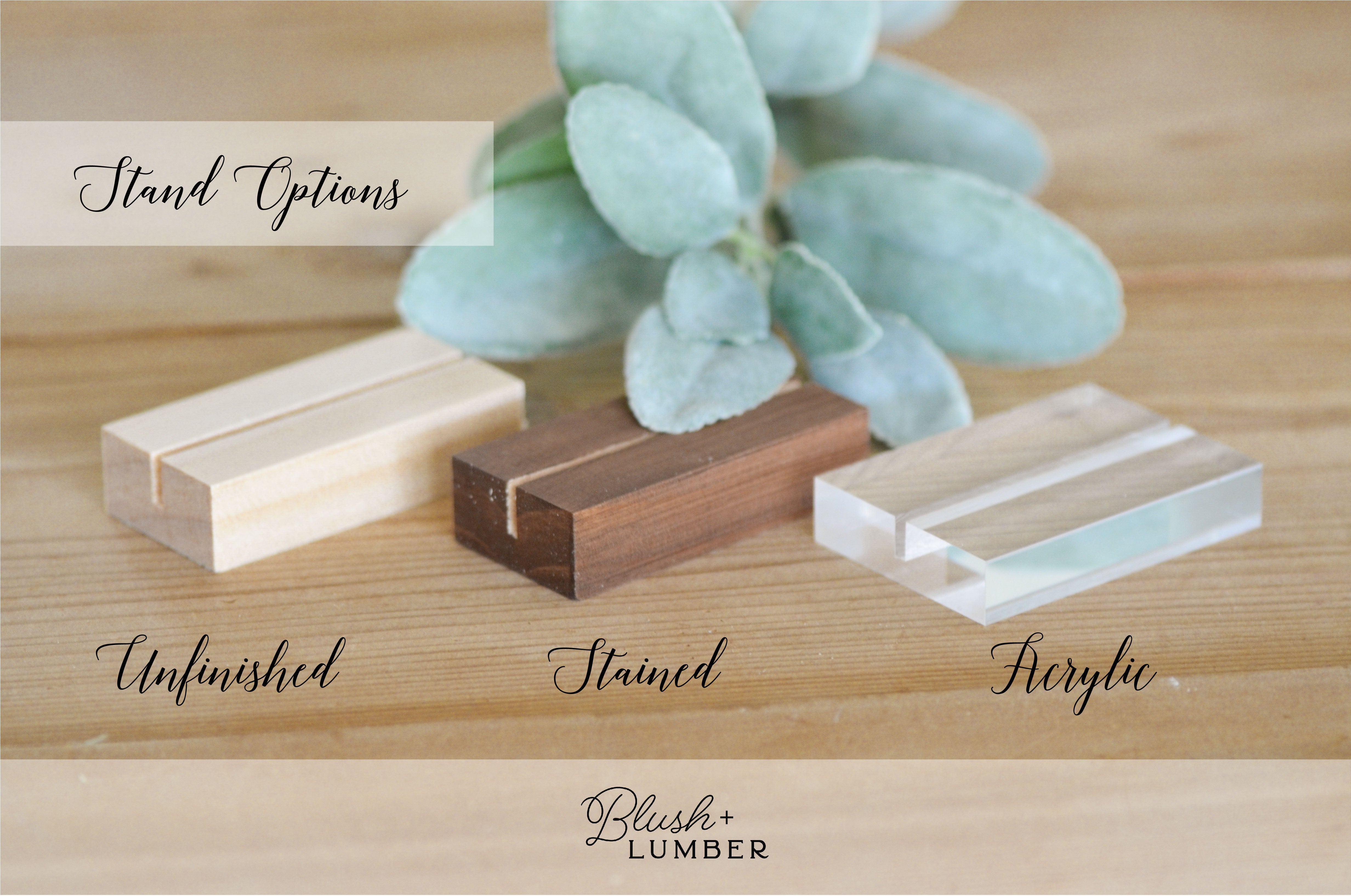 Custom Bar Menu Acrylic Sign – Blush and Lumber